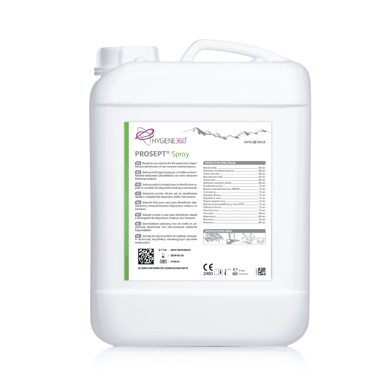 Spray do dezynfekcji Hygiene360 PROSEPT 5L | Sklep internetowy ...